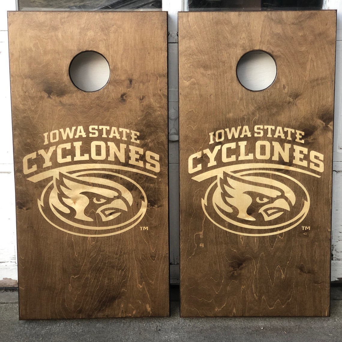 Iowa State Cyclone Cornhole Boards - Bean Bag Toss - OFFICIALLY ...