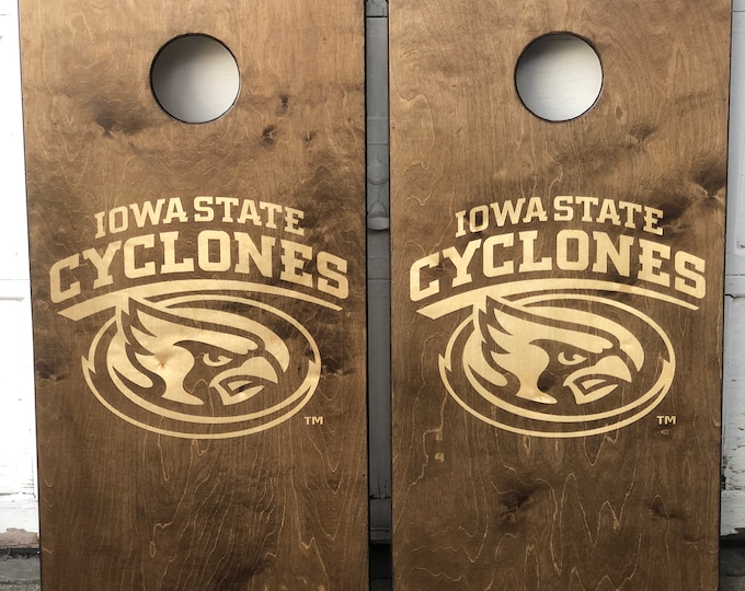 Iowa State Cyclone Cornhole Boards Bean Bag Toss OFFICIALLY LICENSED - Etsy