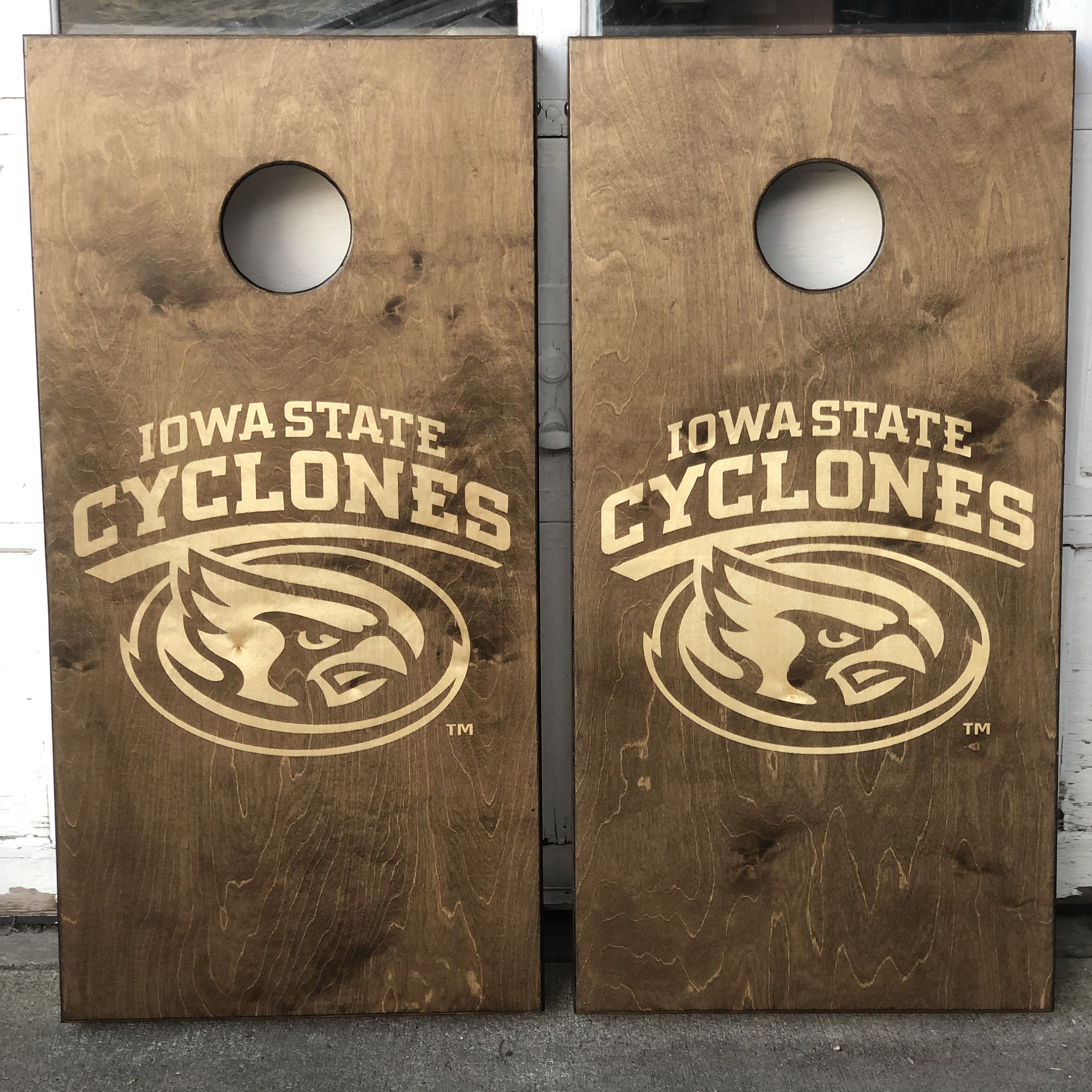 Iowa State Cyclone Cornhole Boards - Bean Bag Toss - OFFICIALLY ...