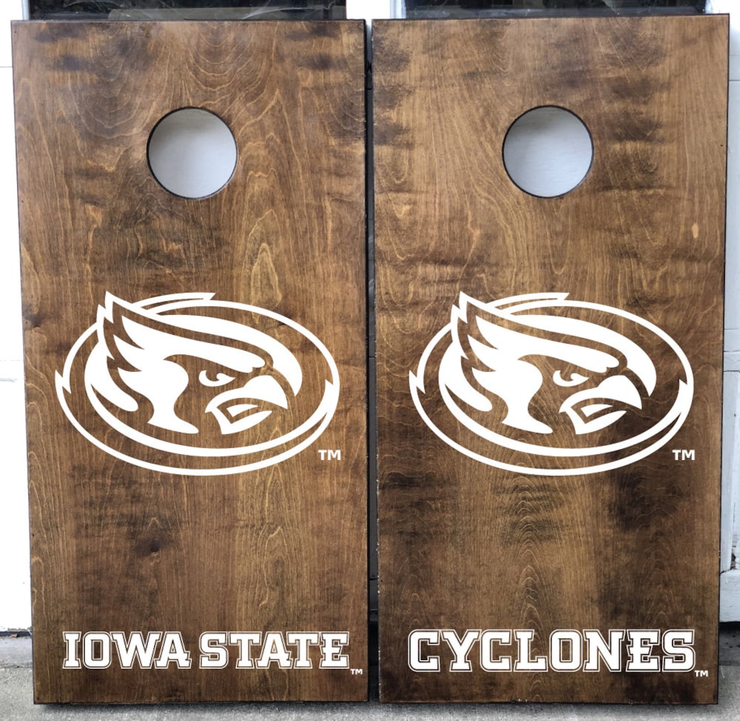 Iowa State Cyclone Cornhole Boards - Bean Bag Toss - OFFICIALLY ...