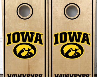 Iowa Hawkeye Cornhole Boards - Etsy