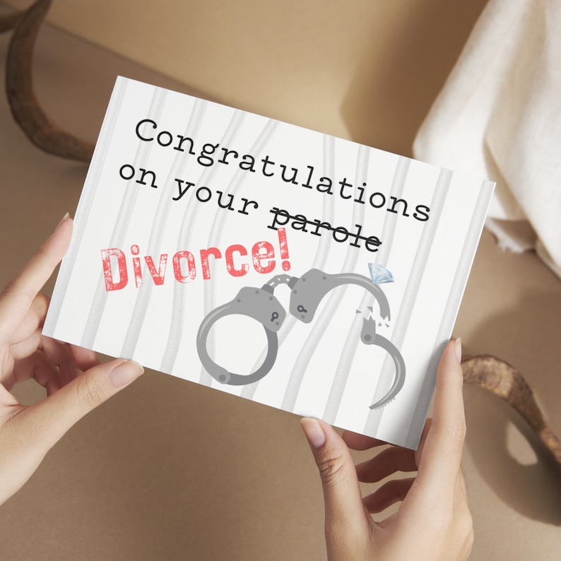 Divorce Celebration Card Printable Instant Download Greeting Card Happy ...