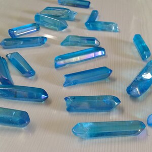 Light Blue Angel Aura Quartz/ Aqua Angel Aura Quartz- Crystal, Stone ...