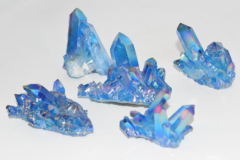 Dark Blue Angel Aura Quartz Cluster/cobalt Blue Angel Aura | Etsy