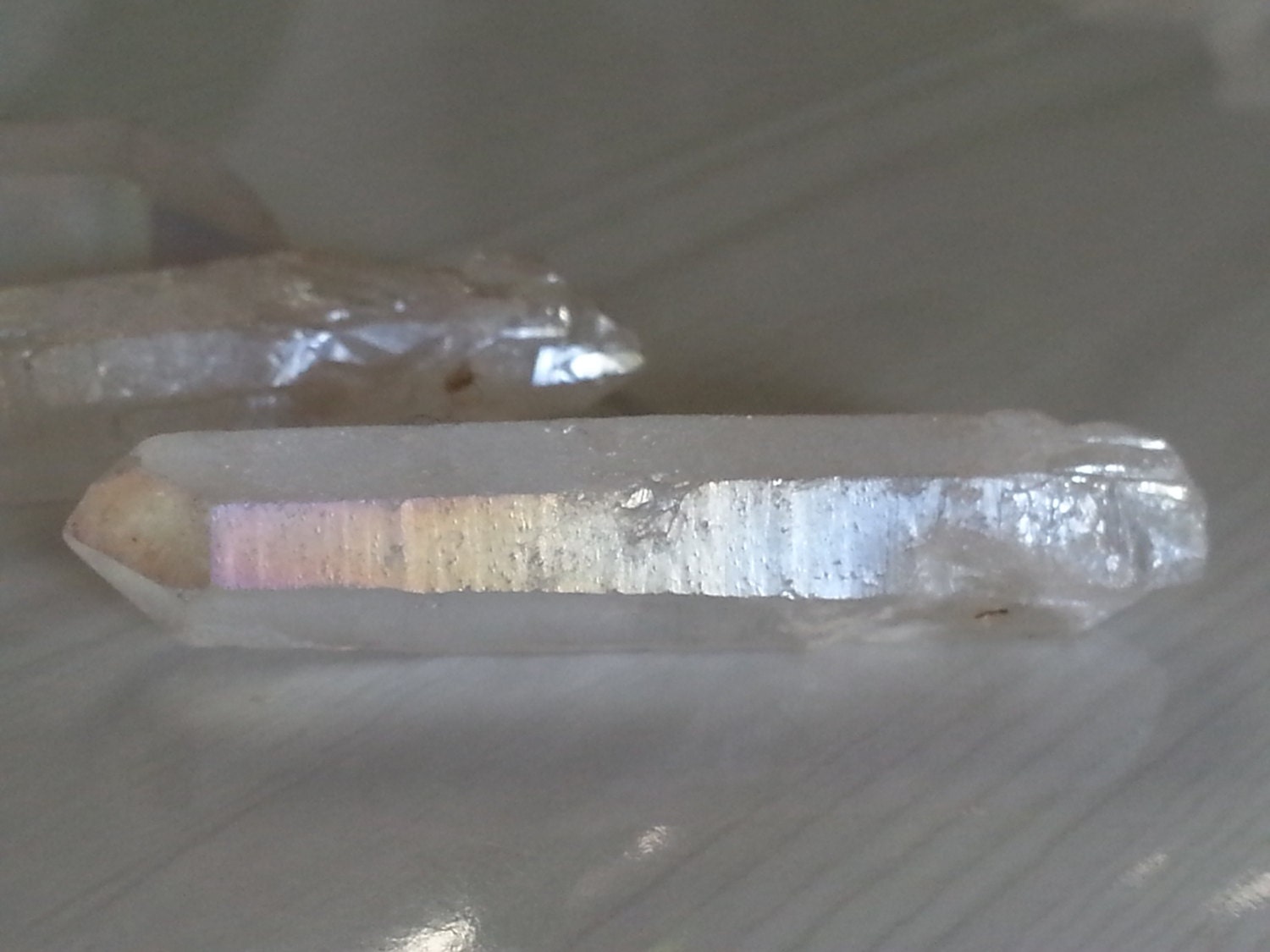 Opal Angel Aura Quartz/ White Angel Aura Quartz- Crystal, Stone, Rock ...