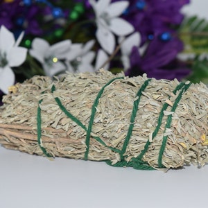 Sage and Sweetgrass Bundle - Blessings, Clear Negative Energies, Smudge ...