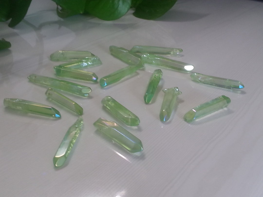 Apple Angel Aura Quartz/ Green Angel Aura Quartz Crystal - Etsy