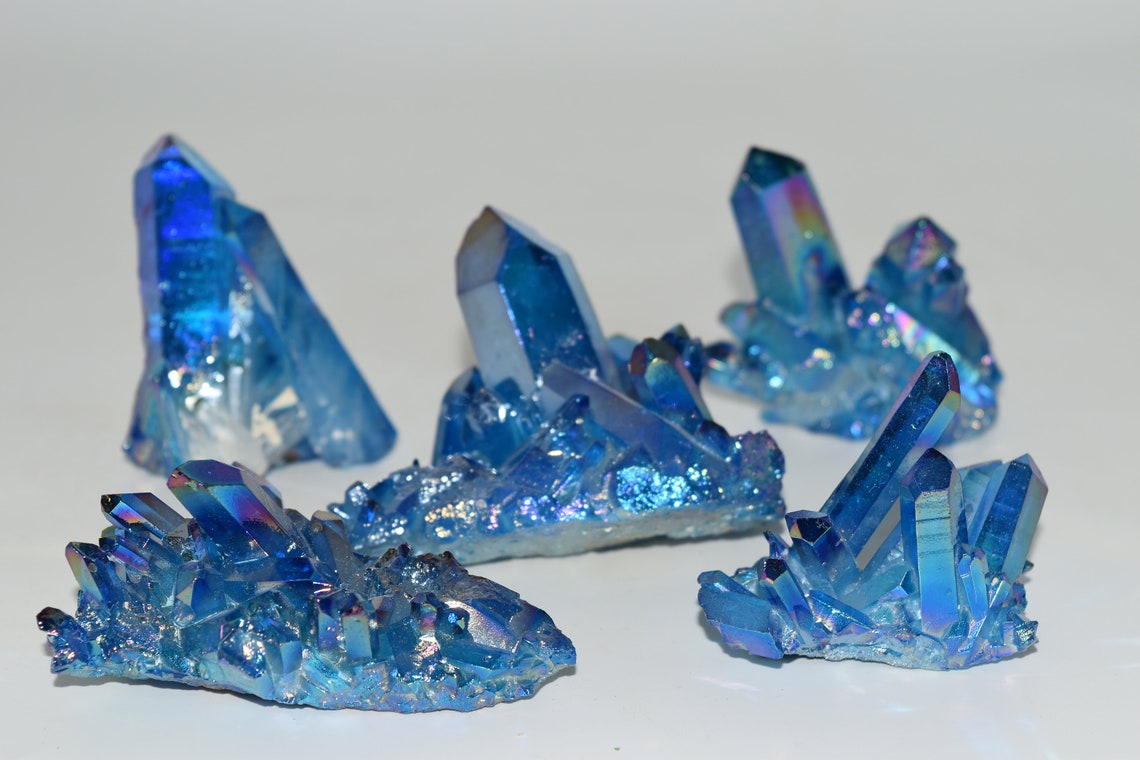 Dark Blue Angel Aura Quartz Cluster/cobalt Blue Angel Aura | Etsy
