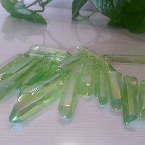 Apple Angel Aura Quartz/ Green Angel Aura Quartz Crystal - Etsy