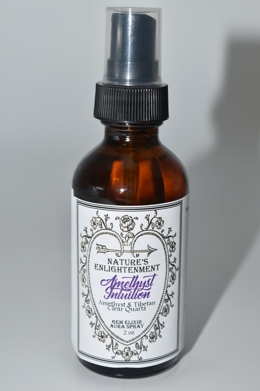 Amethyst Intuition Crystal Gem Elixir Aura Spray 2 Oz- Fragrance Spray ...