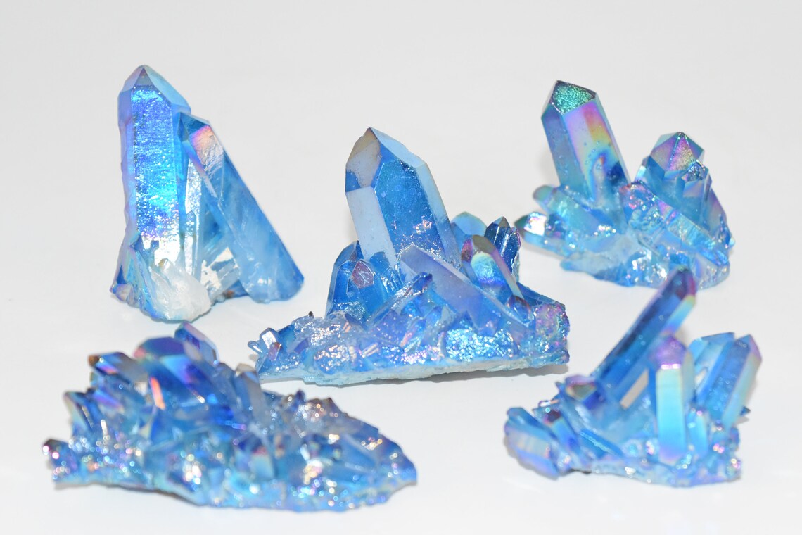 Dark Blue Angel Aura Quartz Cluster/cobalt Blue Angel Aura | Etsy