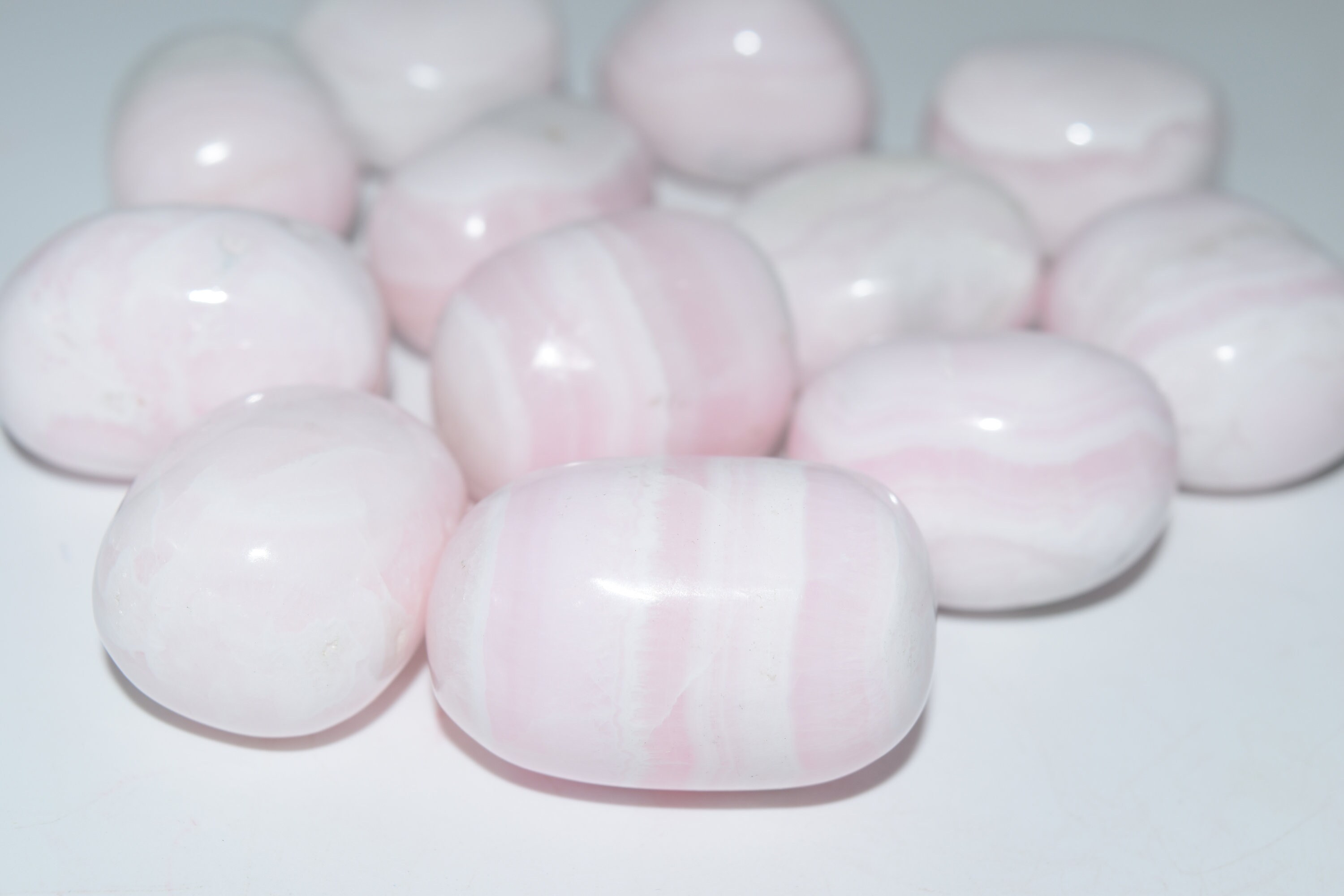 Mangano Calcite Tumbled Crystal -1 Pc - - Etsy