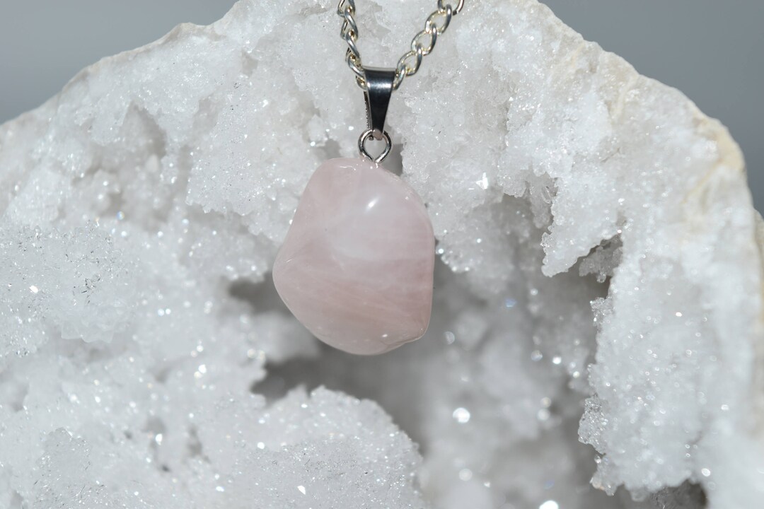 Rose Quartz Crystal Pendant-, Crystal, Stone, Rock Collection, Gemstone ...