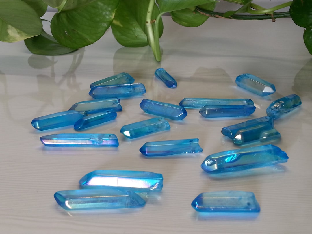 Light Blue Angel Aura Quartz/ Aqua Angel Aura Quartz- Crystal, Stone ...