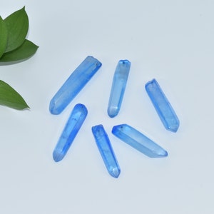 Dark Blue Angel Aura Quartz/cobalt Blue Angel Aura Crystal - Etsy