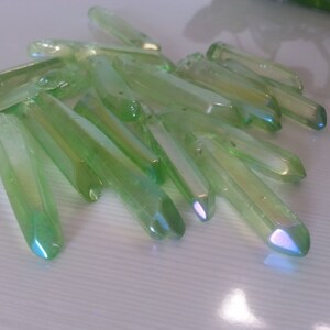 Apple Angel Aura Quartz/ Green Angel Aura Quartz Crystal - Etsy