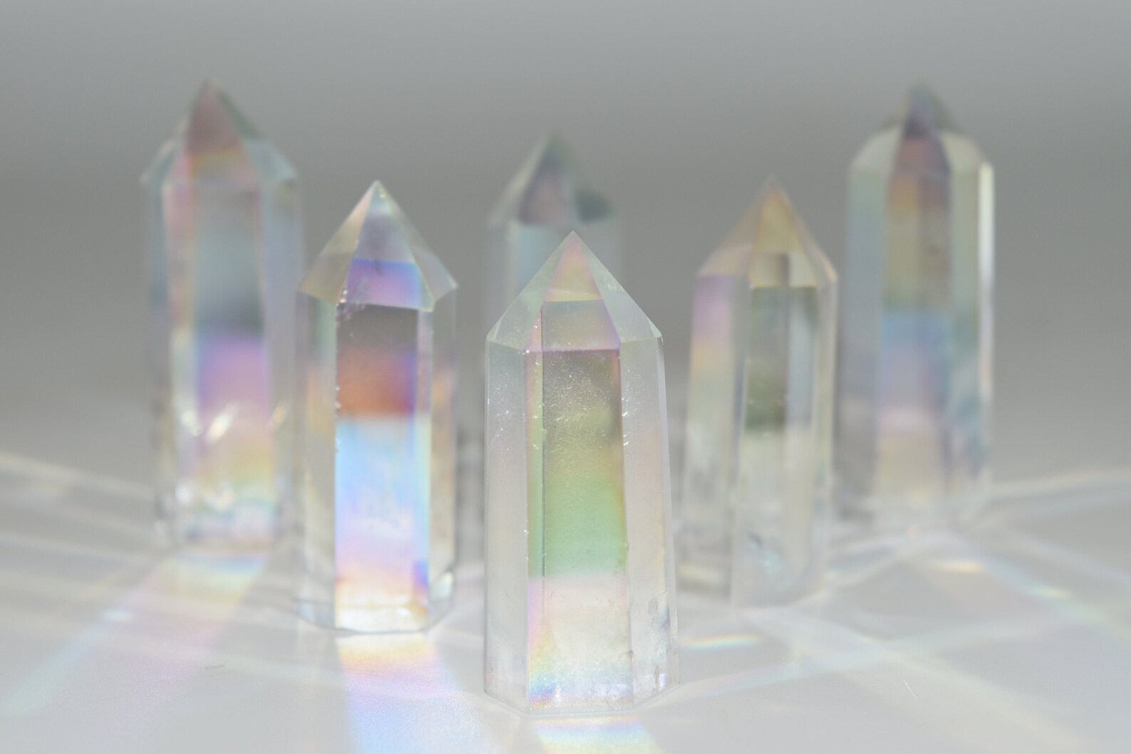 Opal Angel Aura Quartz/ White Angel Aura Quartz Point - Crystal, Stone ...