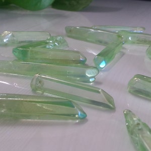 Apple Angel Aura Quartz/ Green Angel Aura Quartz Crystal - Etsy