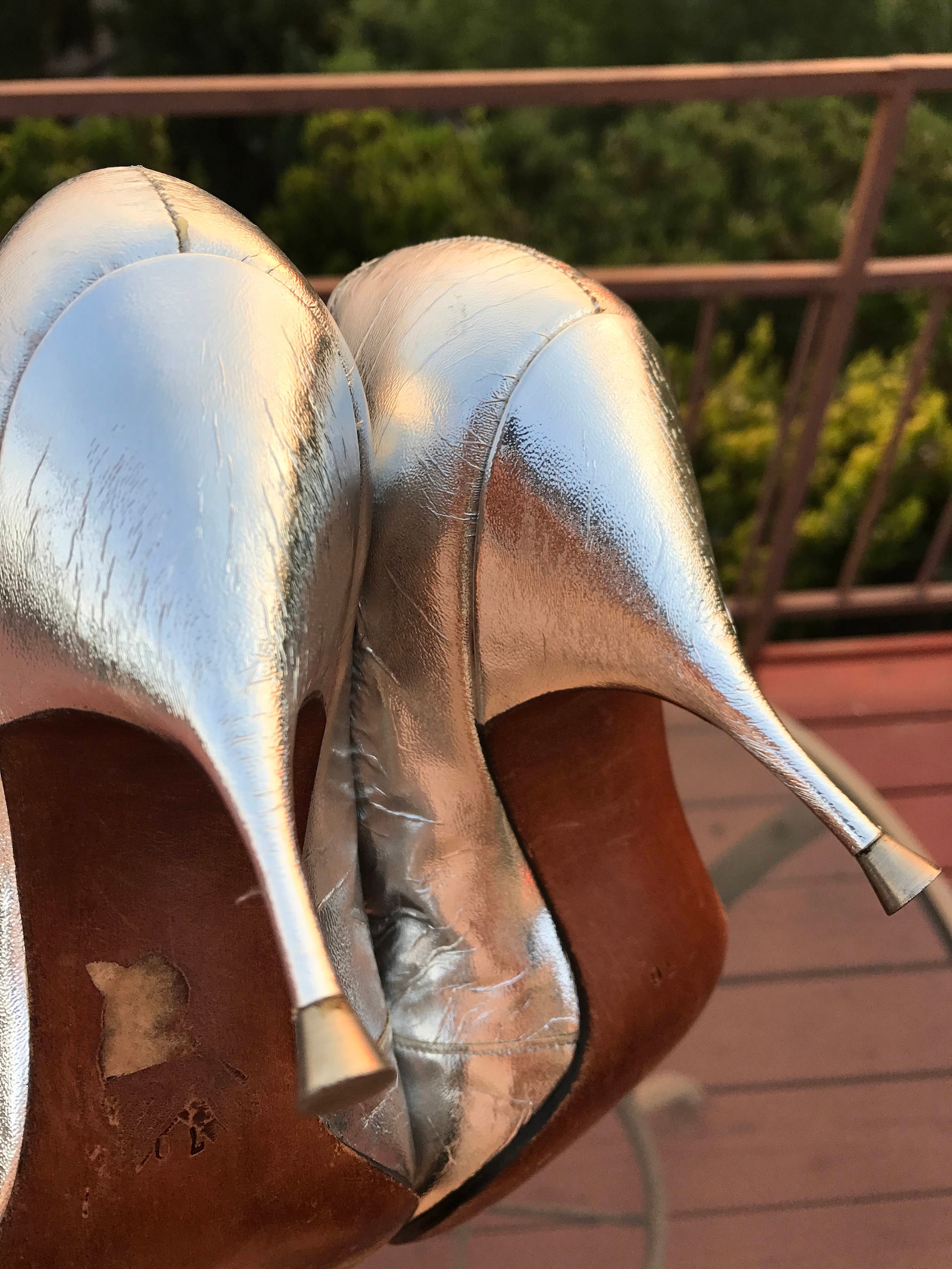 Vintage 60's Silver Steel Stiletto Heel Tip Heels!! 5 1/2, 6 - Etsy