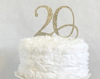 Glitter Hello 25 Twenty Five Topper 25th Birthday 25 - Etsy
