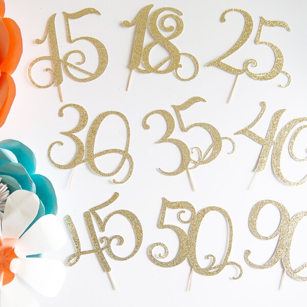 50 Cake Topper - Etsy