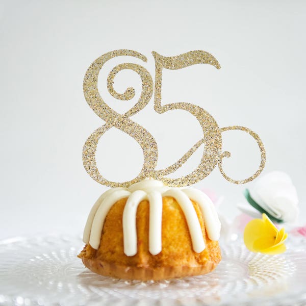85 Cake Topper - Etsy