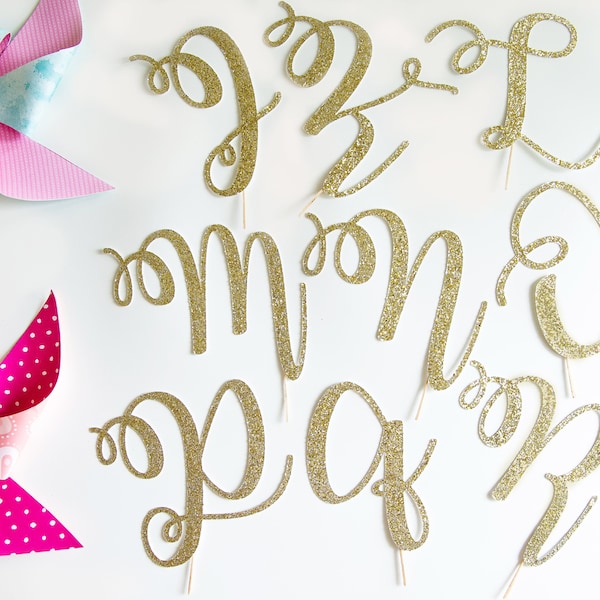 Letter P Cake Topper - Etsy