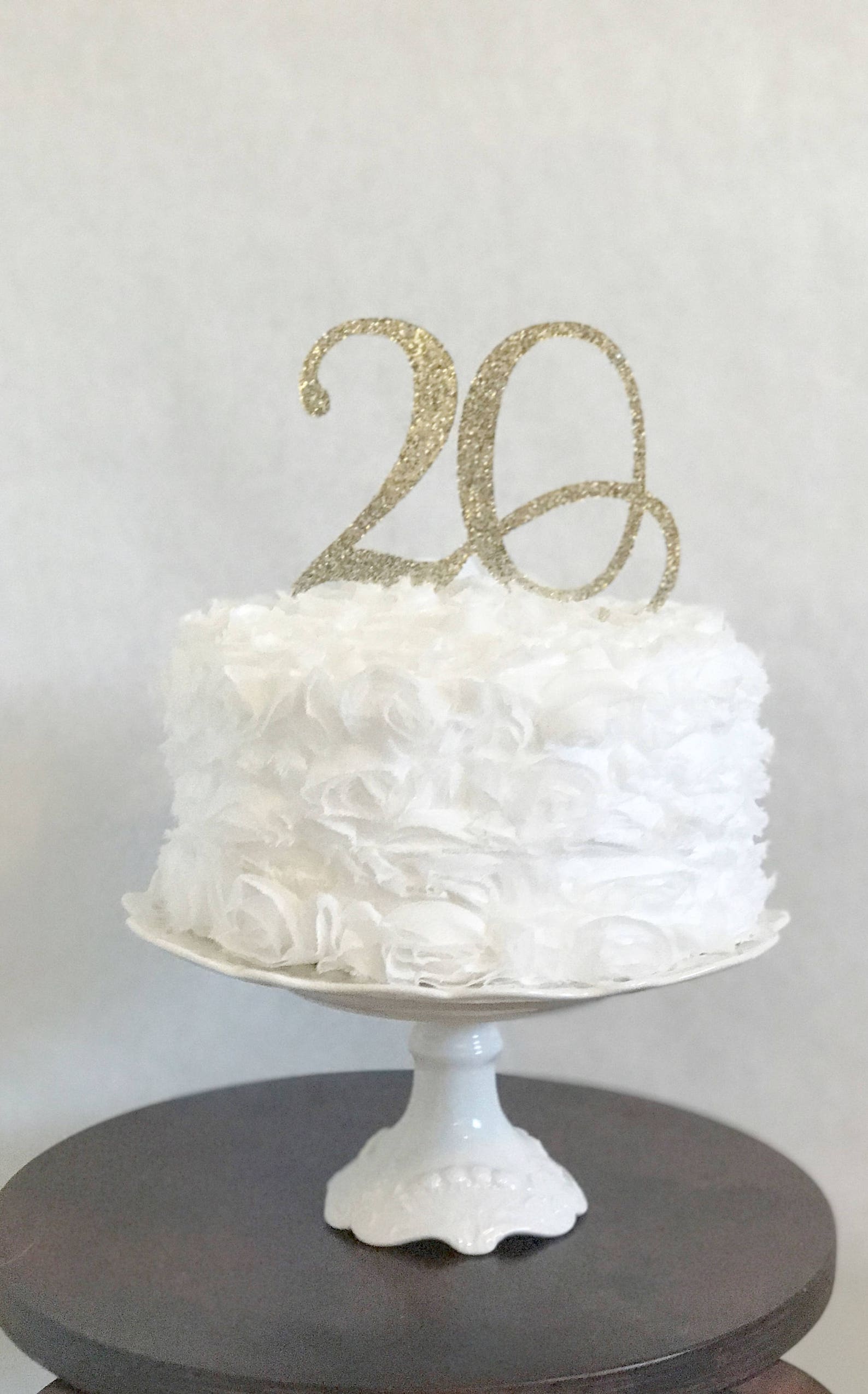 20 Cake Topper Happy Birthday Twenty Birthday or Her or Him | Etsy