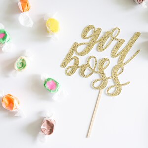 Girl Boss Cake Topper: Glitter Party Decoration - Etsy