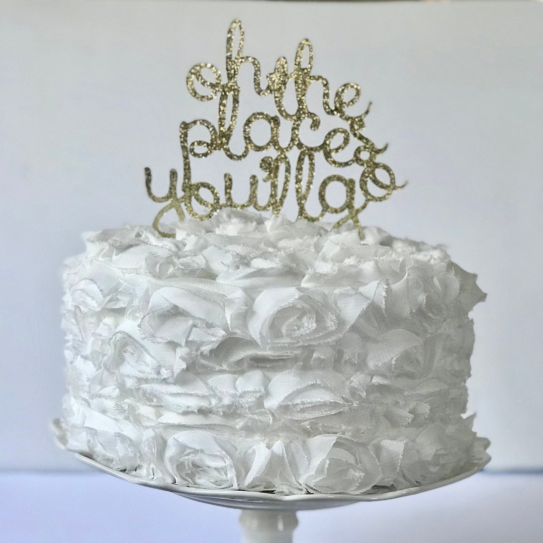 Oh the Places You'll Go Cake Topper: Glitter Party Decoration - Etsy