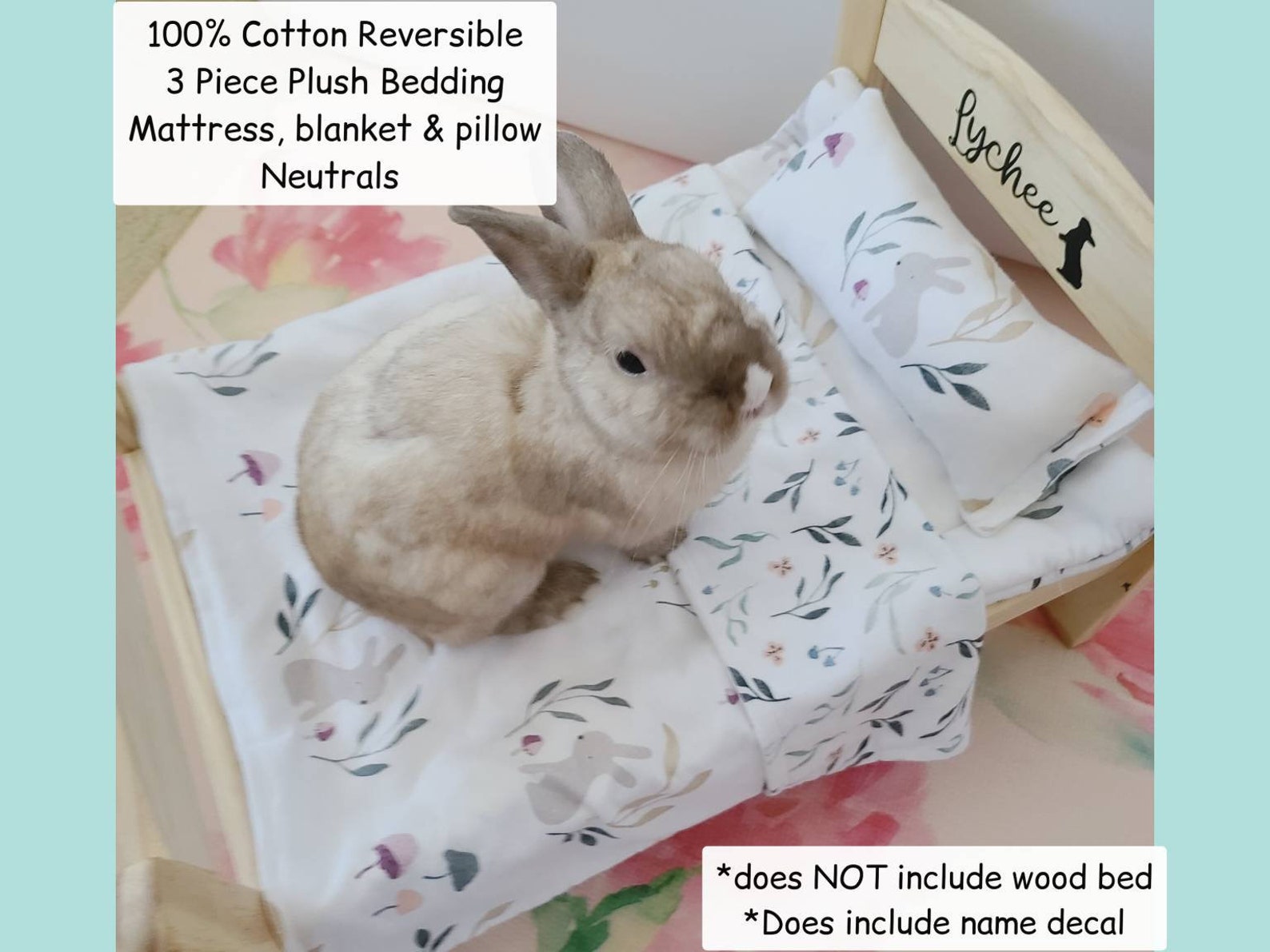 100% Cotton Design Your Own Reversible Bunny Bedding Set - Etsy