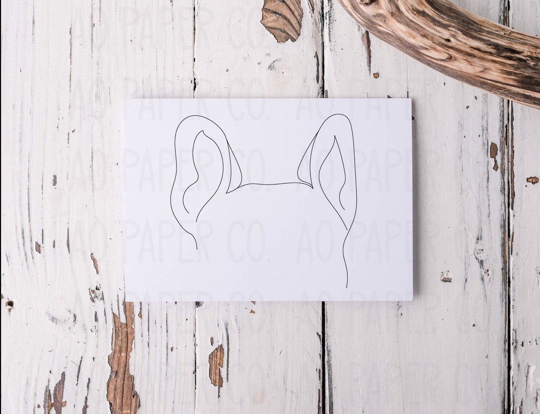 Custom Dog Outline Stationary, Custom Stationary, Dog Stationary, Dogs ...