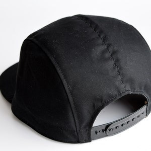 Black Snapback Hat, 5 Panel Hat, All Black Baseball Cap, Snap Back Cap ...