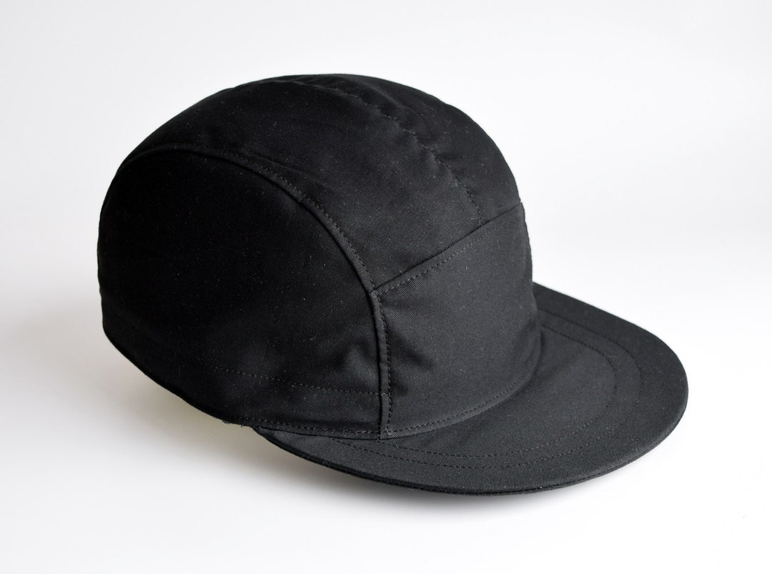 Black Snapback Hat, 5 Panel Hat, All Black Baseball Cap, Snap Back Cap ...