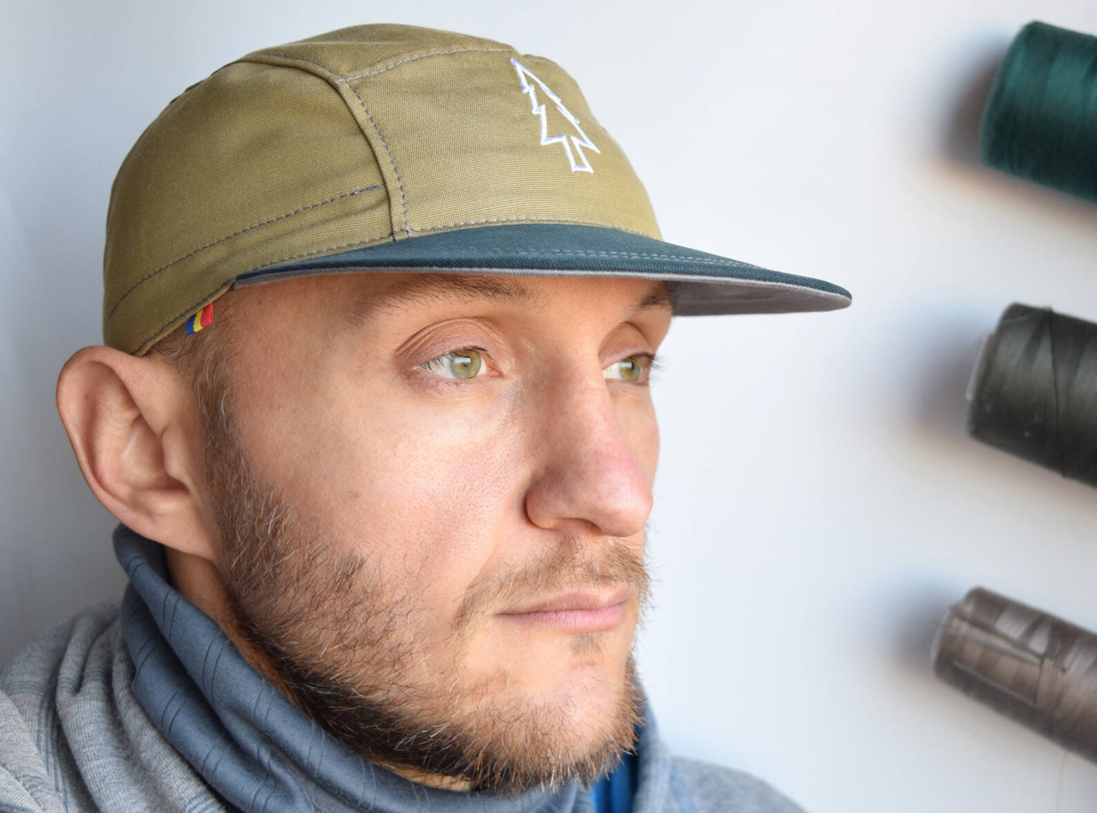 Embroidered 5 Panel Cap, Pine Tree Embroidery, Snapback Cap, Pine Tree ...