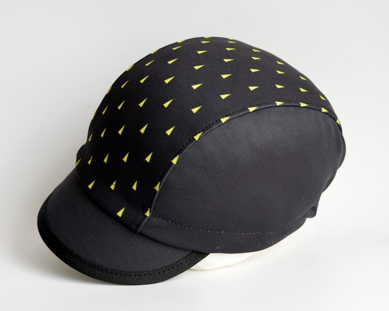 Black Cycling Cap With Discreet Pattern Hardbraker Cycling - Etsy
