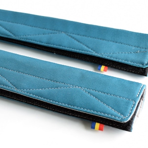 Teal Bike Top Tube Protector: Handmade Bicycle Frame Pad - Etsy