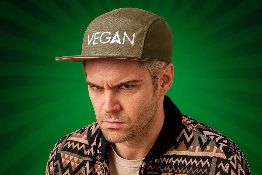 Vegan Snapback Cap Handmade Embroidered 5 Panel Etsy
