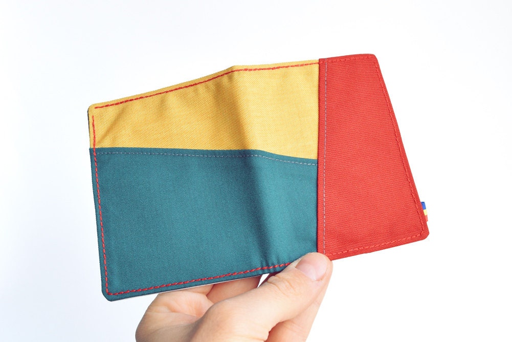 Patches Vegan Wallet Bifold Wallet Minimalist Wallet Womens | Etsy