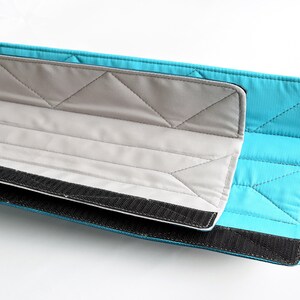 Teal Bike Top Tube Protector: Handmade Bicycle Frame Pad - Etsy