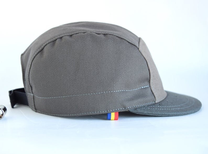 Army 5 Panel Hat, Military Cycling Cap, Upcycled Front Panel - Etsy