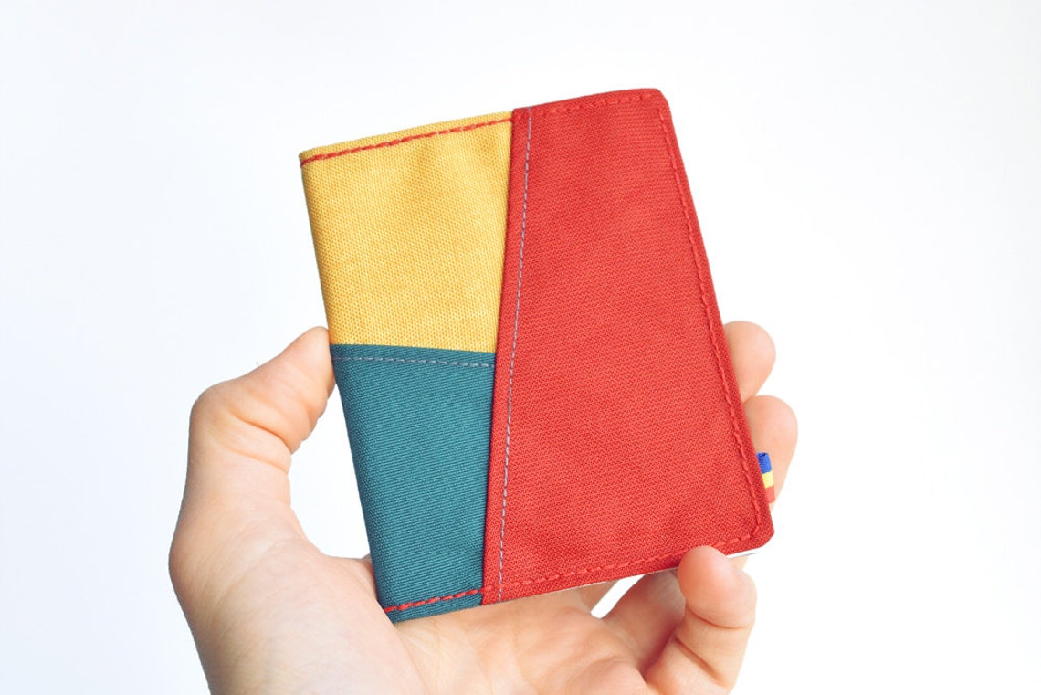 Patches Vegan Wallet Bifold Wallet Minimalist Wallet Womens | Etsy