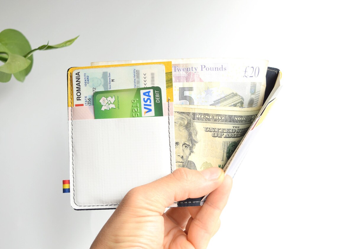 Slim Wallet for Women Yellow Wallet Minimalist Wallet for - Etsy