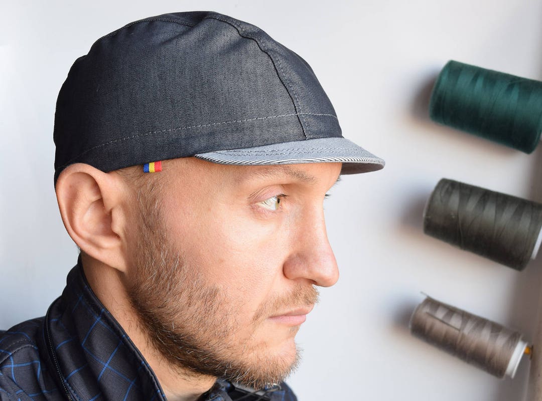 Kepi Cycling Cap, Dark and Light Grey Cap, Bicycle Cap, Cycle Hat ...