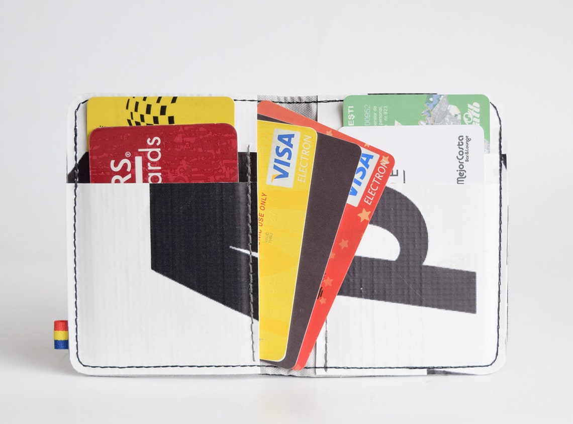 Cards Wallet in Black Cordura. Minimalist Vegan Wallet. Small - Etsy