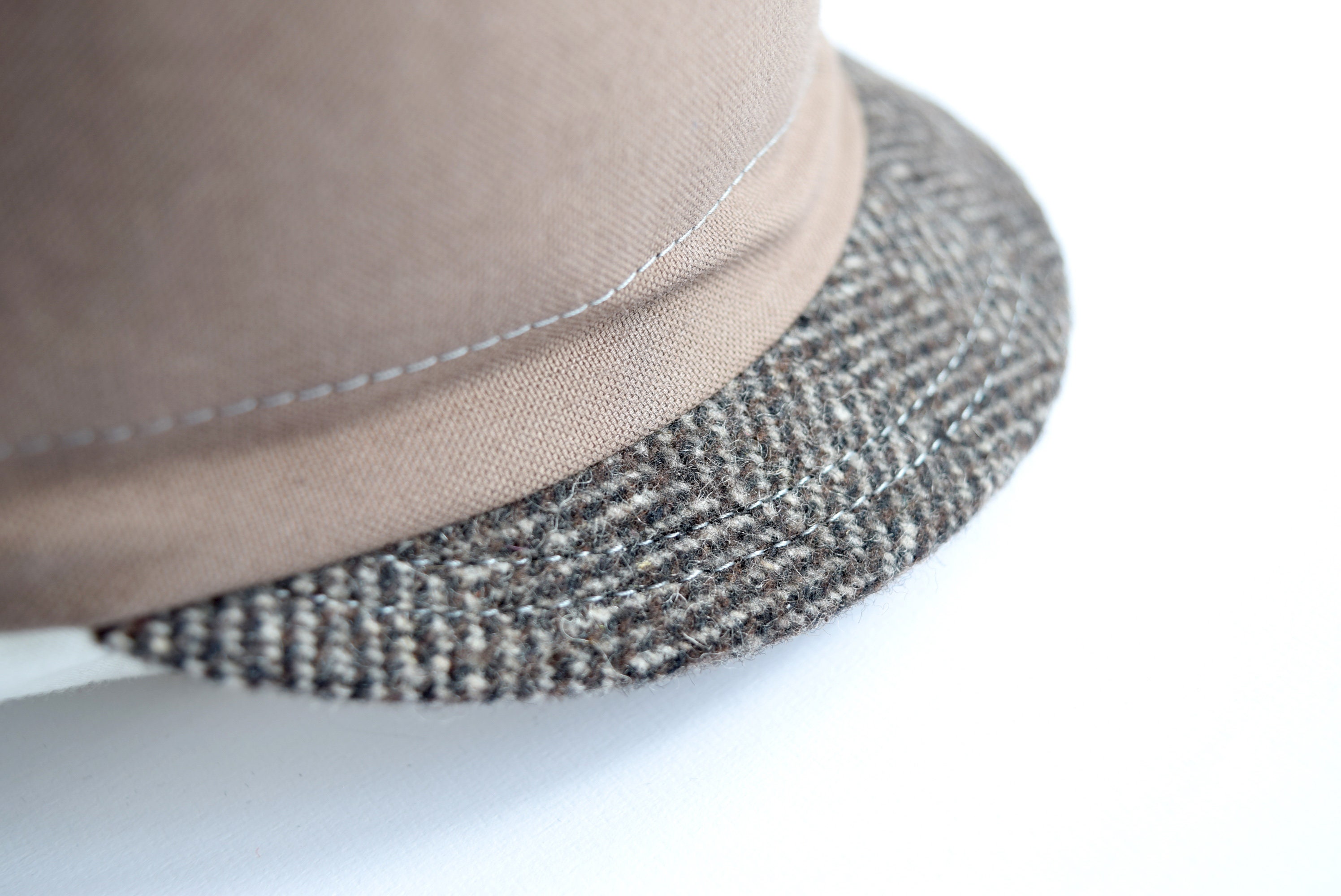 Brown Kepi Cycling Cap, Army Style Cap, Short Brim, Cotton - Etsy