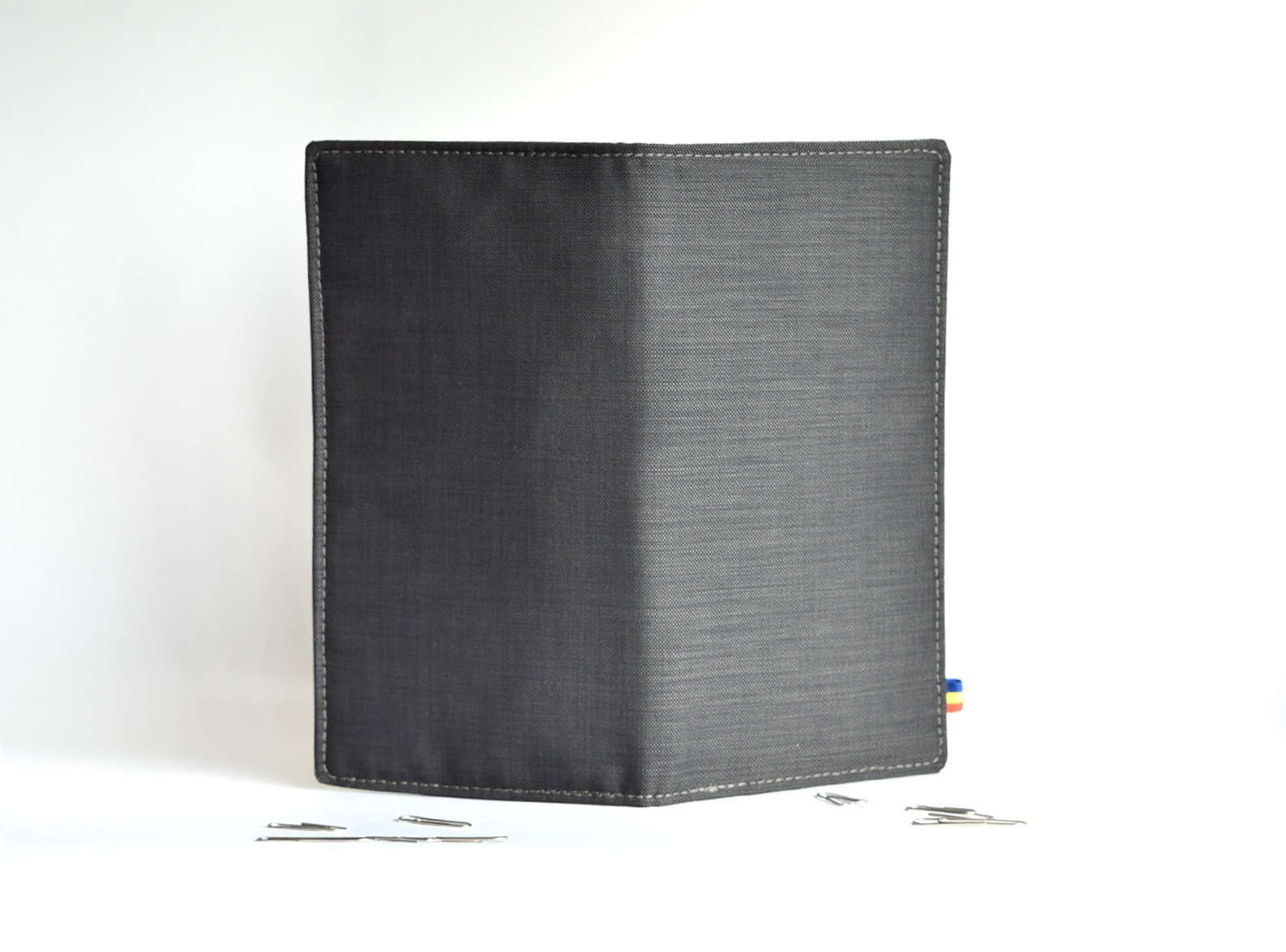 Dark Gray Vegan Wallet Tall Womens Wallet Minimalist Bifold - Etsy