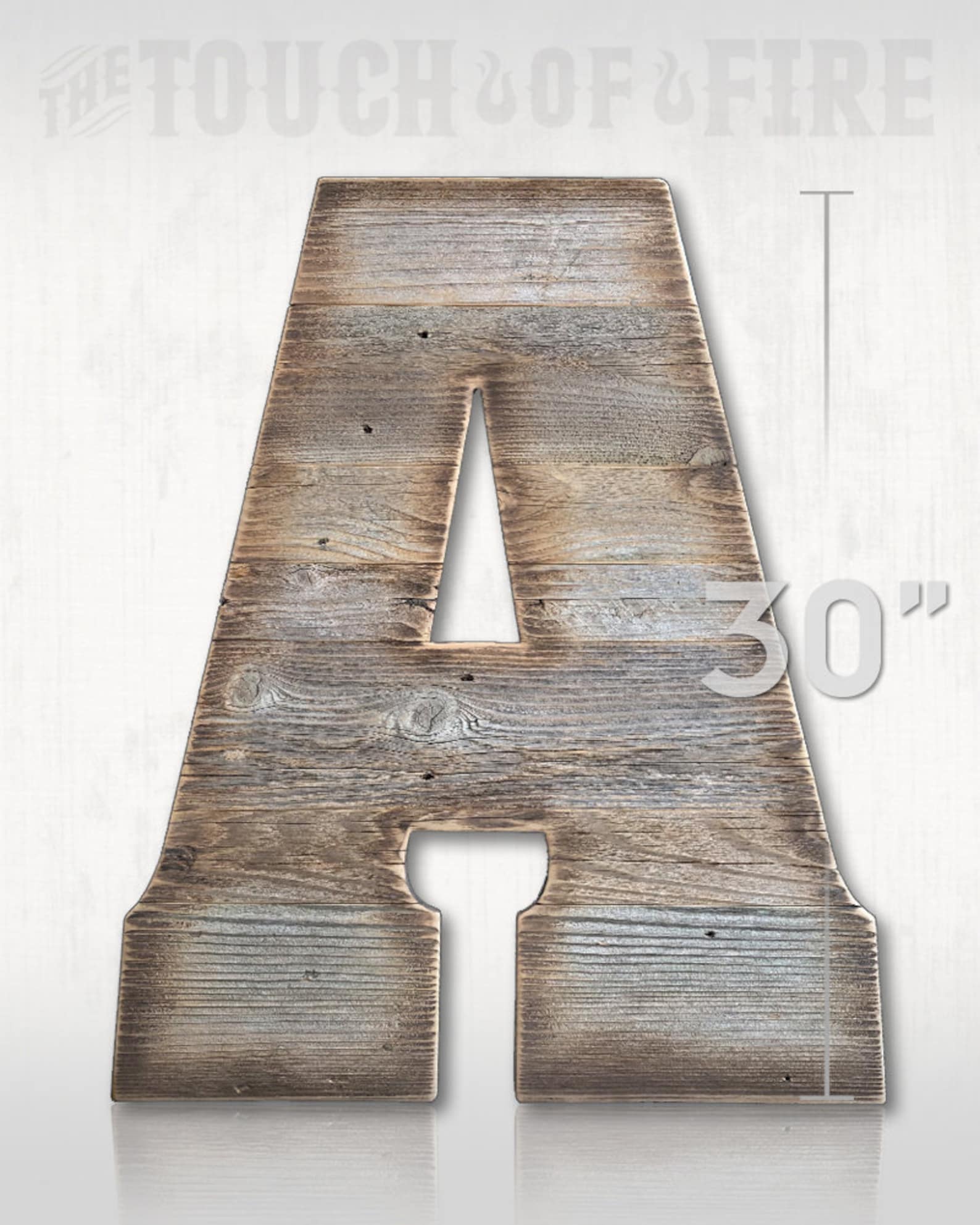 30" Reclaimed Letter. A to Z. 0 to 9. Rustic Letter. Marquee Letter ...