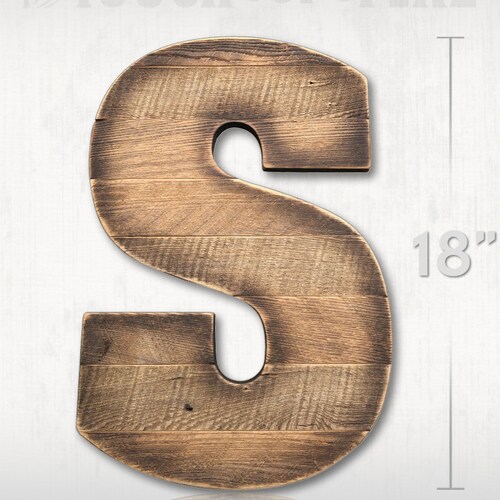 24 Reclaimed Letter. A to Z. 0 to 9. Rustic Letter. | Etsy