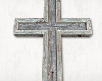 Large 18X36 Reclaimed Barn Wood Cross With Nails and Twine. Custom One ...